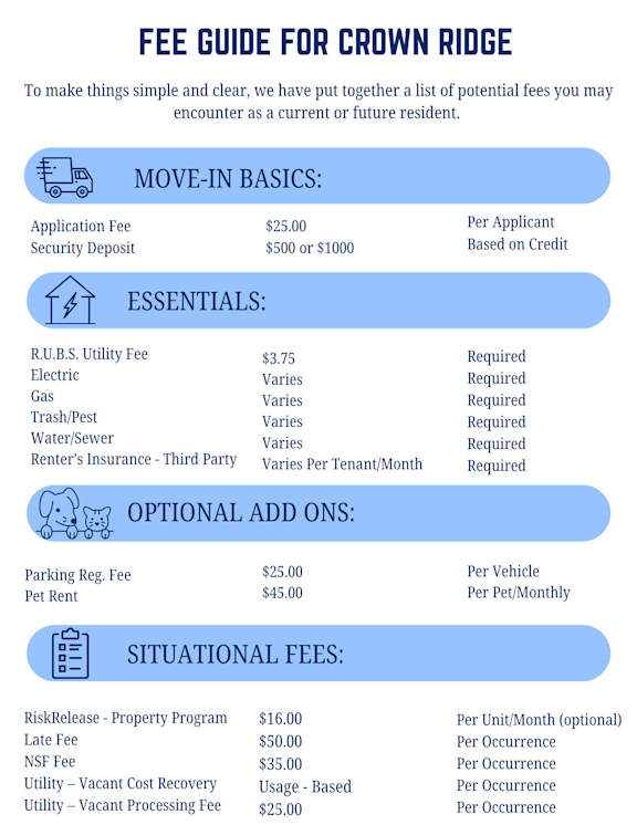 Floor Plans of Crown Ridge Apartments in Janesville, WI