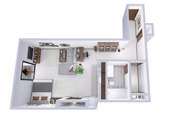 Floor Plans of College Square Apartments in Greendale, WI