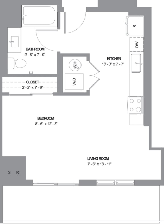 Floor Plans of Apex 400 Apartments in Glen Ellyn, IL