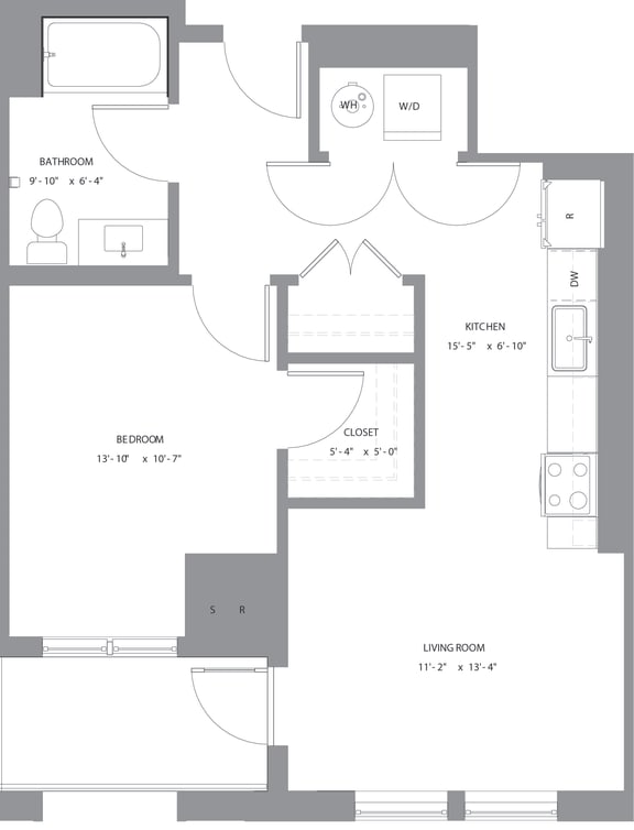 Floor Plans of Apex 400 Apartments in Glen Ellyn, IL