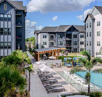 luxury apartment complex