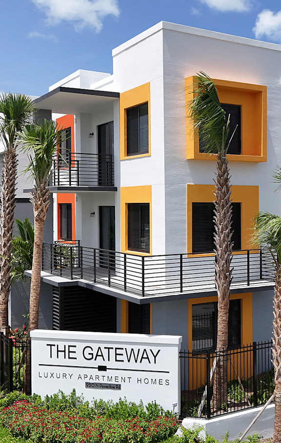 luxury apartment complex