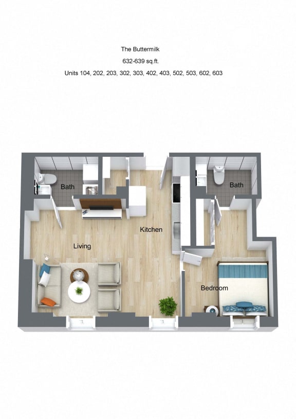 Floor Plans of The Trail Lofts in Richmond, VA