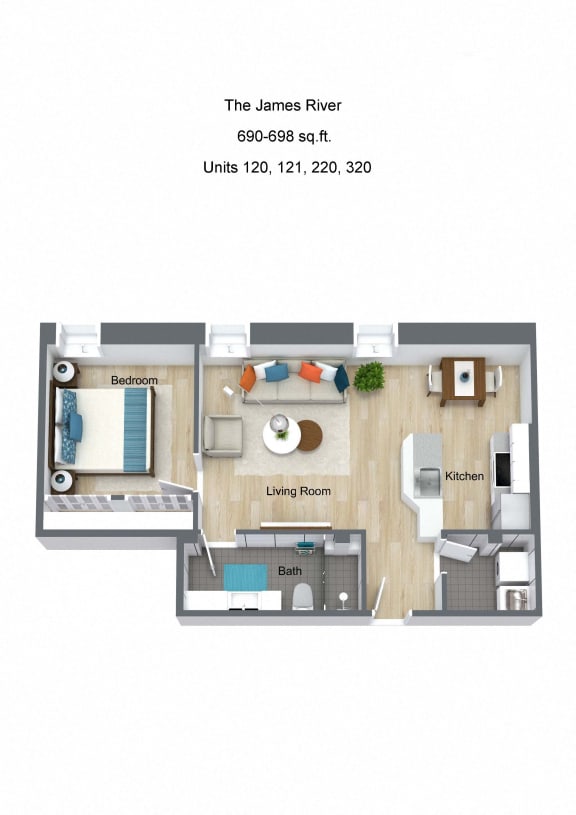 Floor Plans of The Trail Lofts in Richmond, VA