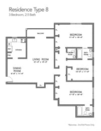 Floor Plans of Sutton Hill Apartments and The Point at Sutton Hill in ...