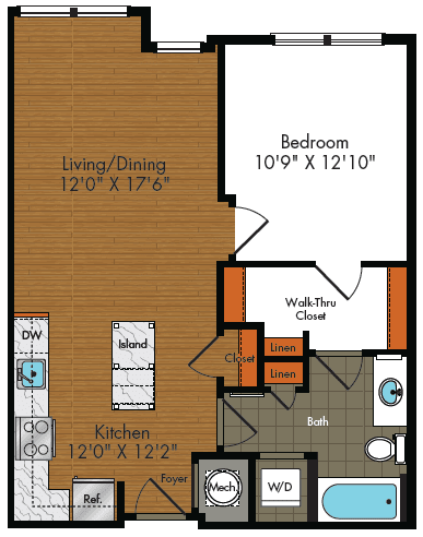 Floor Plans of The Citron Apartments in Silver Spring, MD