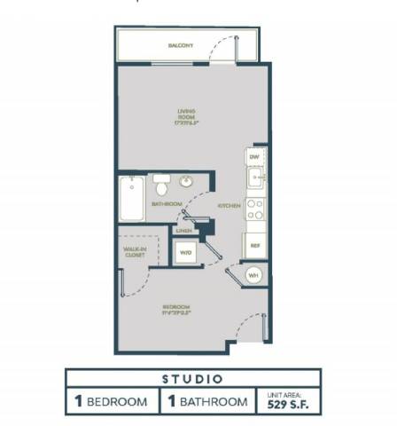 Floor Plans of The Queue in Fort Lauderdale, FL