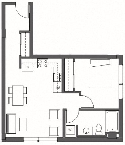 Floor Plans of Reverb in Seattle, WA