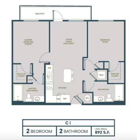 Floor Plans of The Queue in Fort Lauderdale, FL