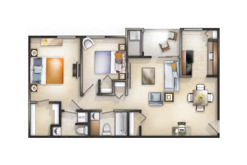 1 & 3 Bedroom Apartments in Brookland | Brookland Ridge Apartments