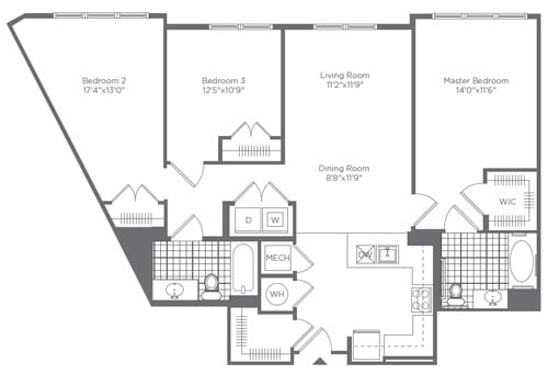 Floor Plans of The Flats at Neabsco in Woodbridge, VA