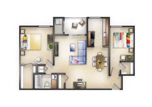 1 & 3 Bedroom Apartments in Brookland | Brookland Ridge Apartments