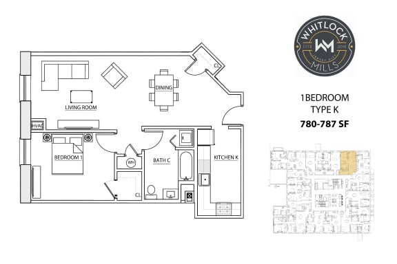 Floor Plans of Whitlock Mills in Jersey City, NJ