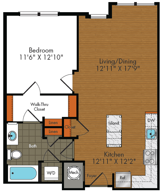 Floor Plans of The Citron Apartments in Silver Spring, MD