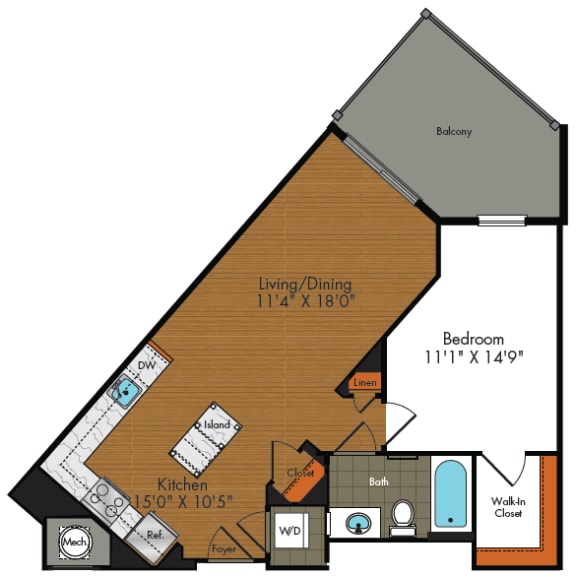 Floor Plans of The Citron Apartments in Silver Spring, MD