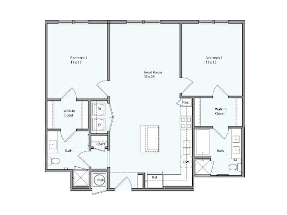 Floor Plans of Lerner Windmill Parc in Dulles, VA