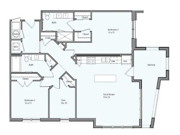 Floor Plans of Lerner Windmill Parc in Dulles, VA