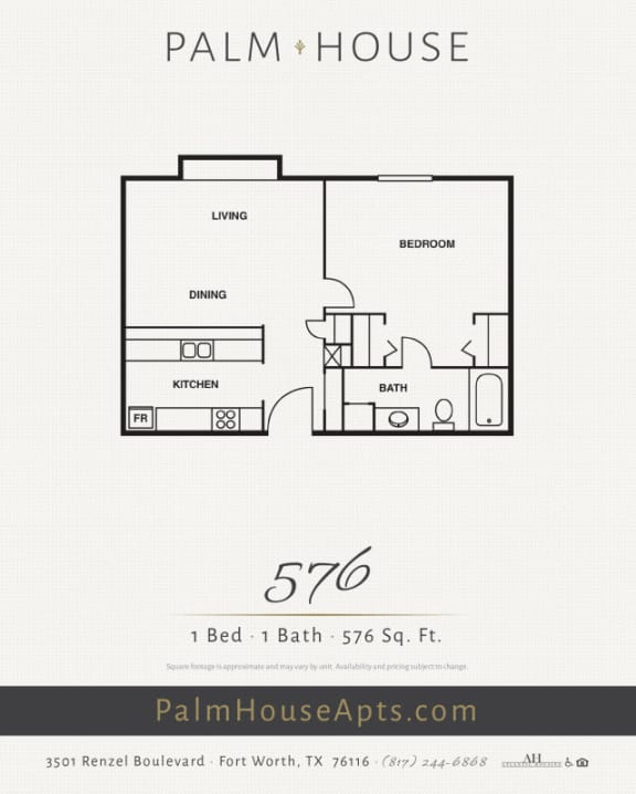 Floor Plans of Palm House Apartments in Ft Worth, TX