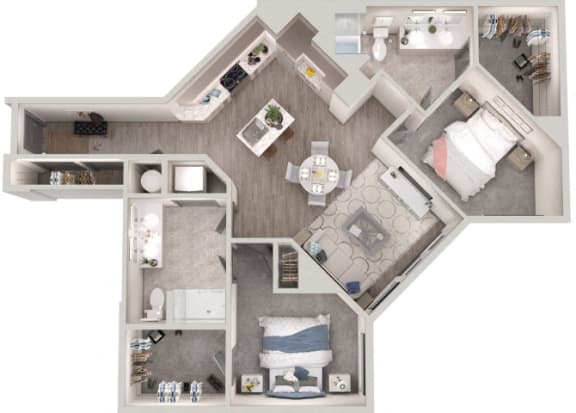 Floor Plans of Helix in Chesapeake, VA