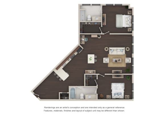 Floor Plans of Axis at PTC in Hampton, VA