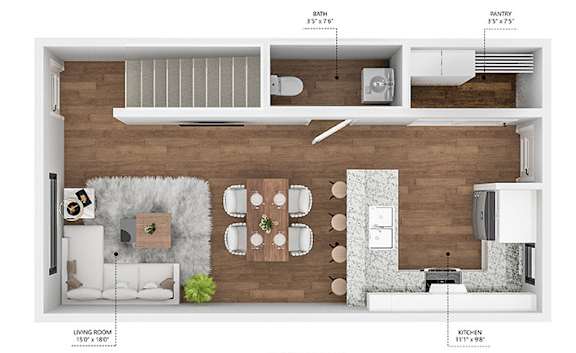 Floor Plans of Forge65 in Pleasant Hill, IA