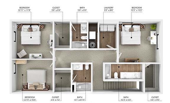 Floor Plans of Forge65 in Pleasant Hill, IA