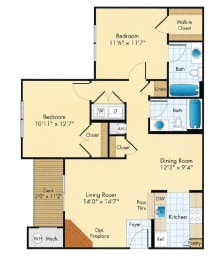 2 & 3 Bedroom Apartments in Woodbridge VA | County Center Crossing