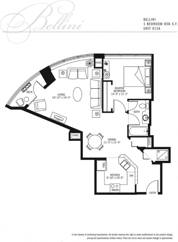 Floor Plans of Met Tower in Seattle, WA