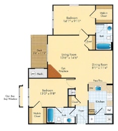 2 & 3 Bedroom Apartments in Woodbridge VA | County Center Crossing