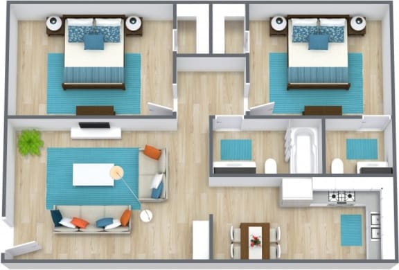 Floor Plans of Bennett Pointe in Edmond, OK