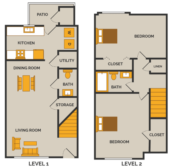 Floor Plans | The Hampton at Coral Ridge | Apartments in Coralville IA