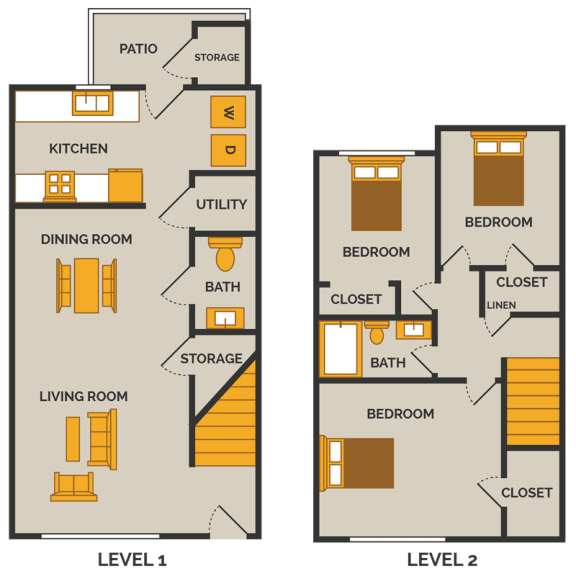 Floor Plans | The Hampton at Coral Ridge | Apartments in Coralville IA