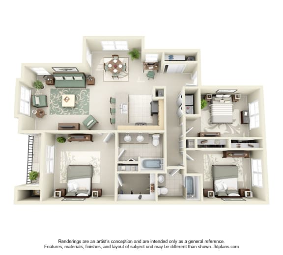 Studio 1, 2, & 3 Bedroom Apartments in Wilsonville | Domaine at Villebois