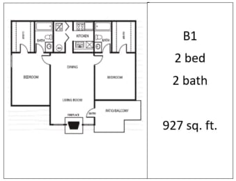 Floor Plans of Heather Ridge Apartments in Irving, TX