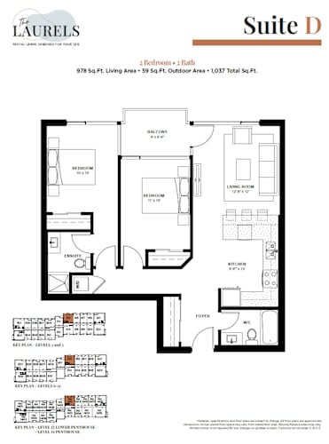 Floor Plans of The Laurels in Waterloo, ON
