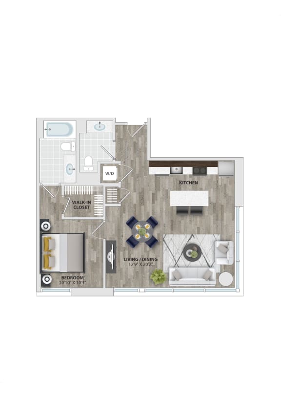 Studio, 1, 2 & 3-Bedroom Downtown Baltimore Apartments | 1405 Point