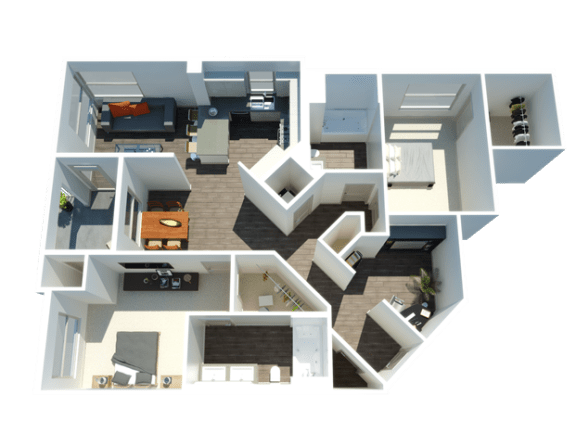 Floor Plans of The Paramount Platinum Triangle in Anaheim, CA