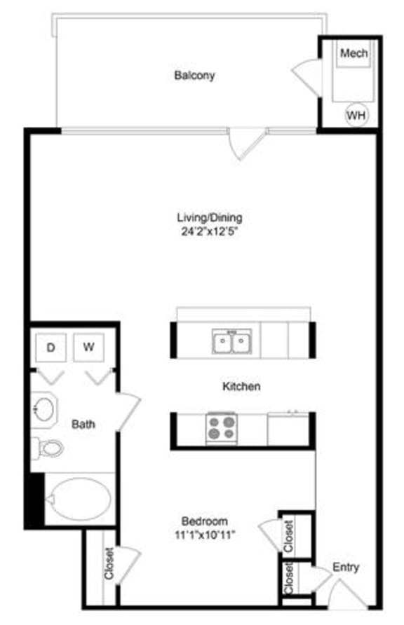 Floor Plans of City Gate Apartment Homes in Denver, CO
