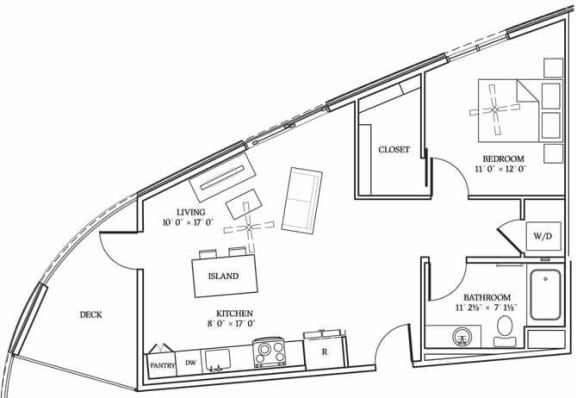 One and Two BR Apartments in Los Angeles | Floor Plans