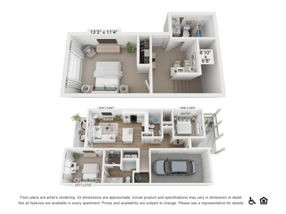 Floor Plans of The Ridge at Calhoun in Calhoun, GA