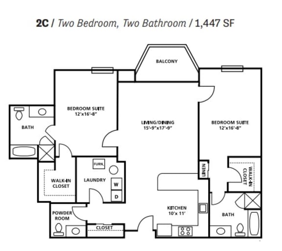 2 Bedroom Apartments in Midtown Baltimore | Symphony Center Apartments