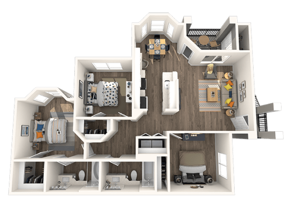 1, 2 & 3 Bedroom Apartments in Las Vegas, NV | Octave