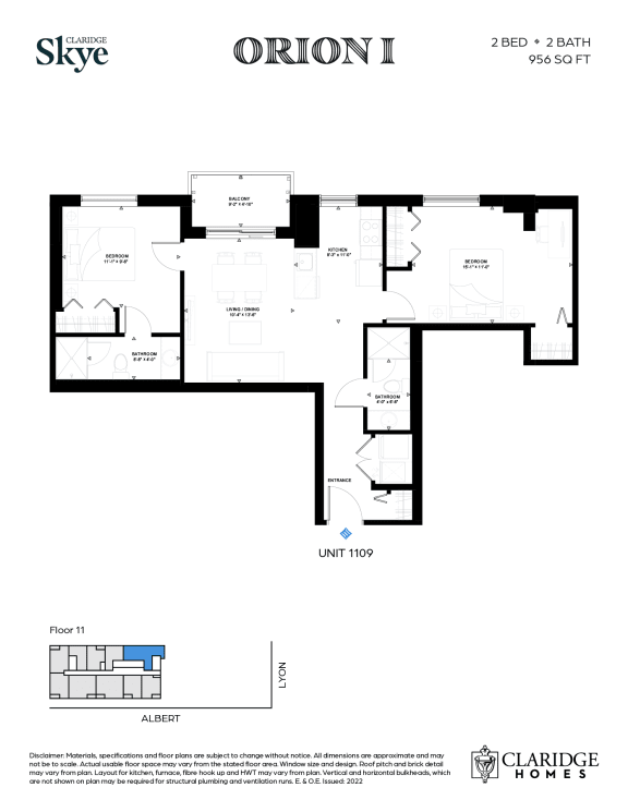 Floor Plans of Skye Rentals in Ottawa, ON