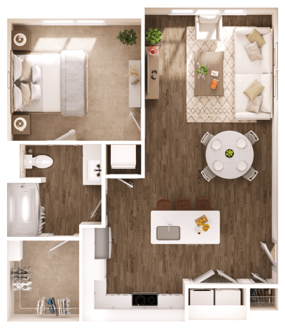 Floor Plans of Giddy Hall Apartments in Charlotte, NC