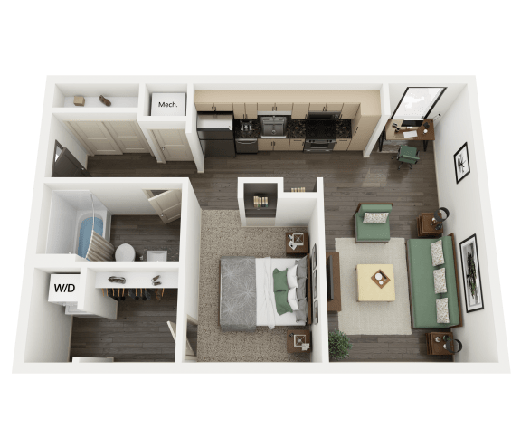 Floor Plans of Union Square in Indianapolis, IN