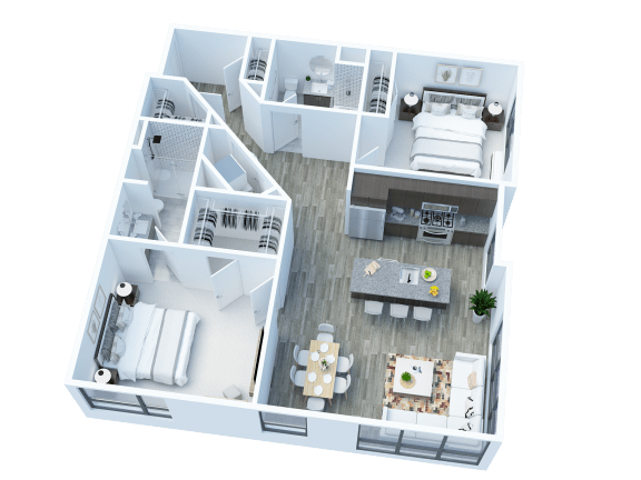 Floor Plans of The Botanic in Carteret, NJ