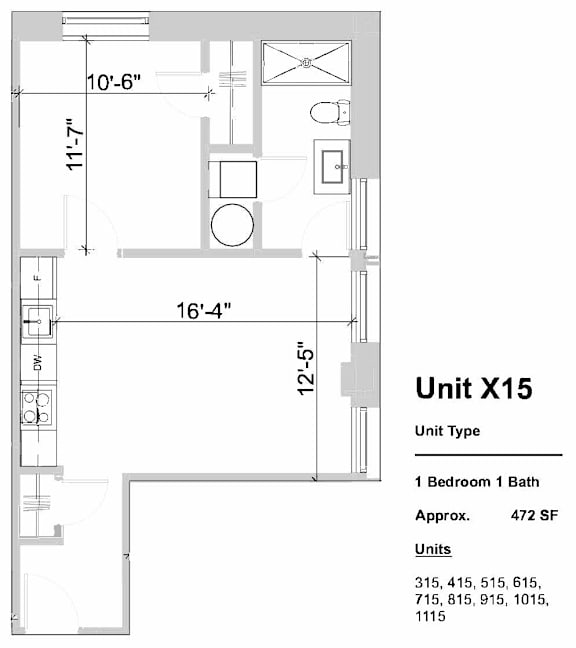 Floor Plans of Textile Apartments in Cincinnati, OH