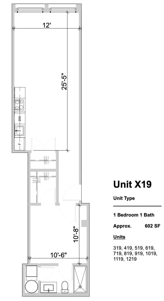 Floor Plans of Textile Apartments in Cincinnati, OH