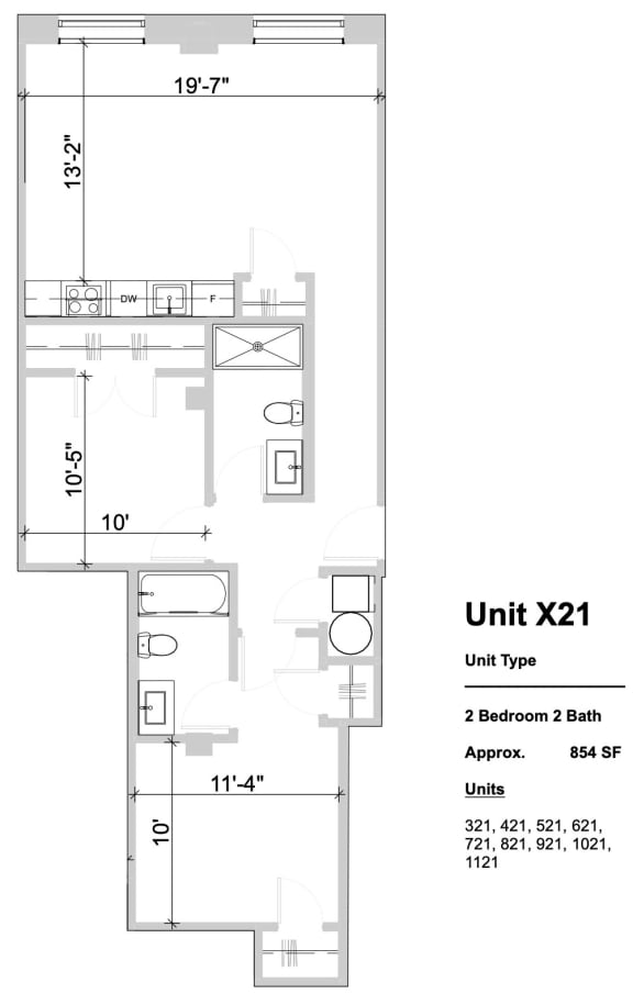Floor Plans of Textile Apartments in Cincinnati, OH