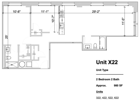 Floor Plans of Textile Apartments in Cincinnati, OH